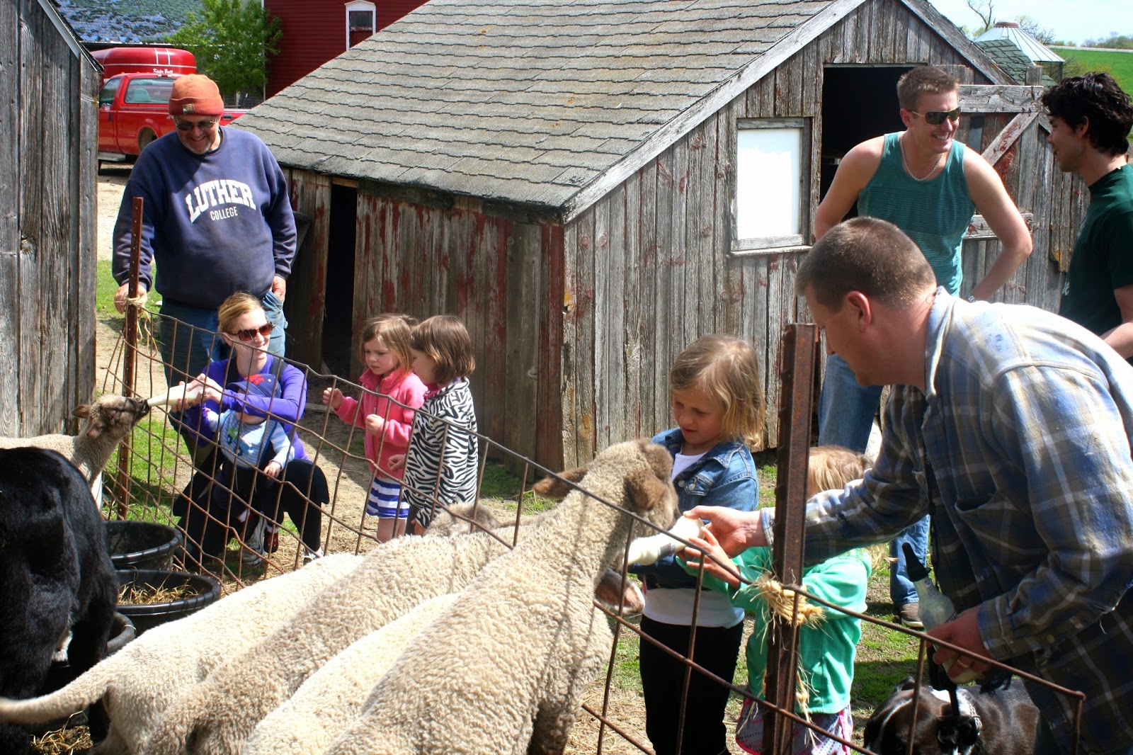 The Huinker Family Blog: Visiting the Farm