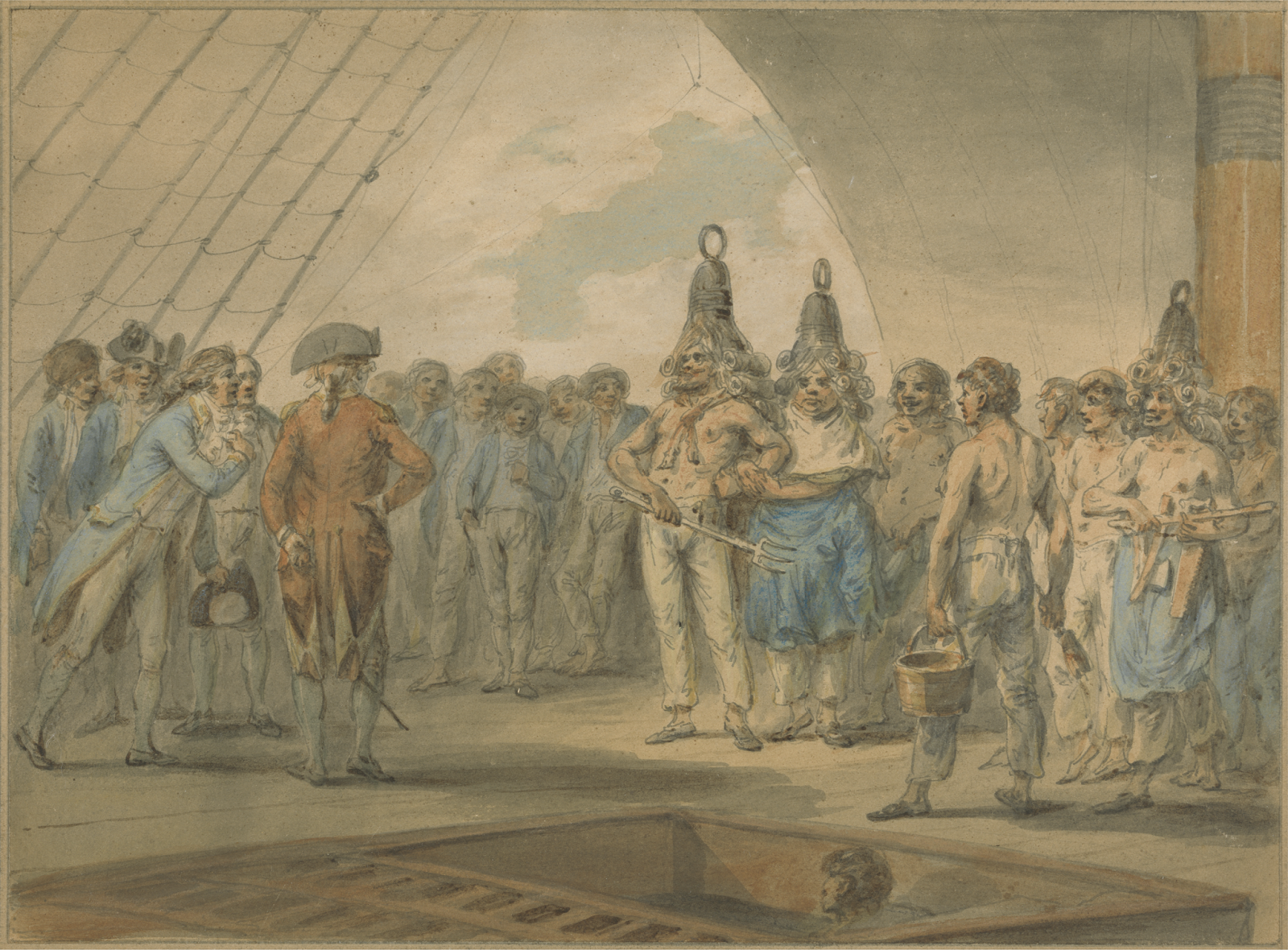 British Tars, 1740-1790: Crossing the Line Ceremony on Board the Ship ...