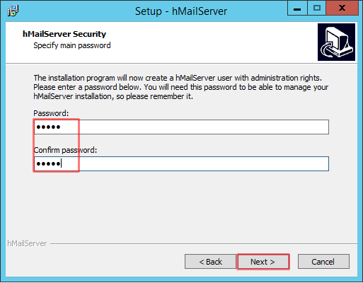 Mail Server (Windows 2012)
