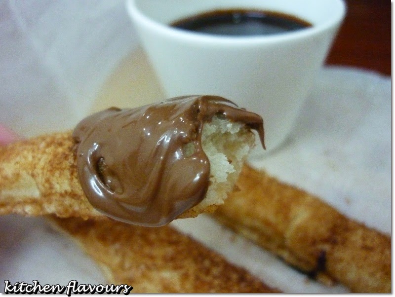 kitchen flavours: Cinnamon Bread Stick with Chocolate Sauce
