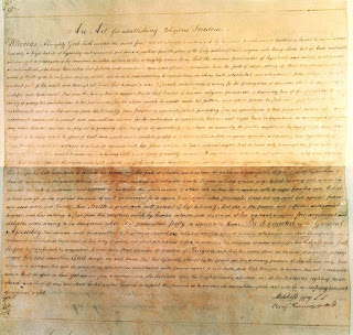 Faith & Freedom Library: Virginia Statute for Religious Freedom