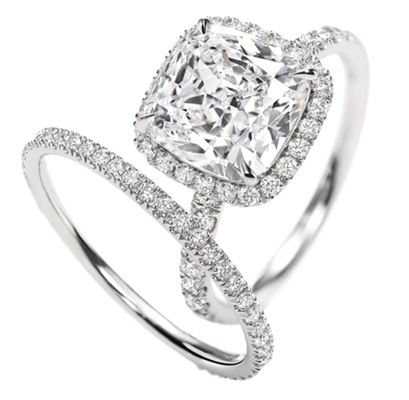 cushion cut engagement rings: cushion cut engagement rings
