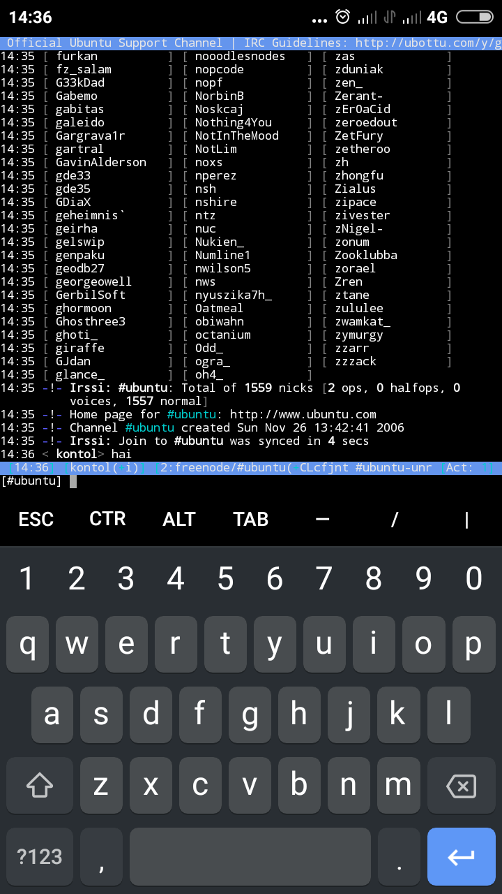 CHAT DI TERMUX MENGGUNAKAN IRSSI - Heboh WOW