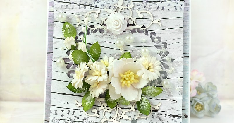 Wild Orchid Crafts: White flowers on wood