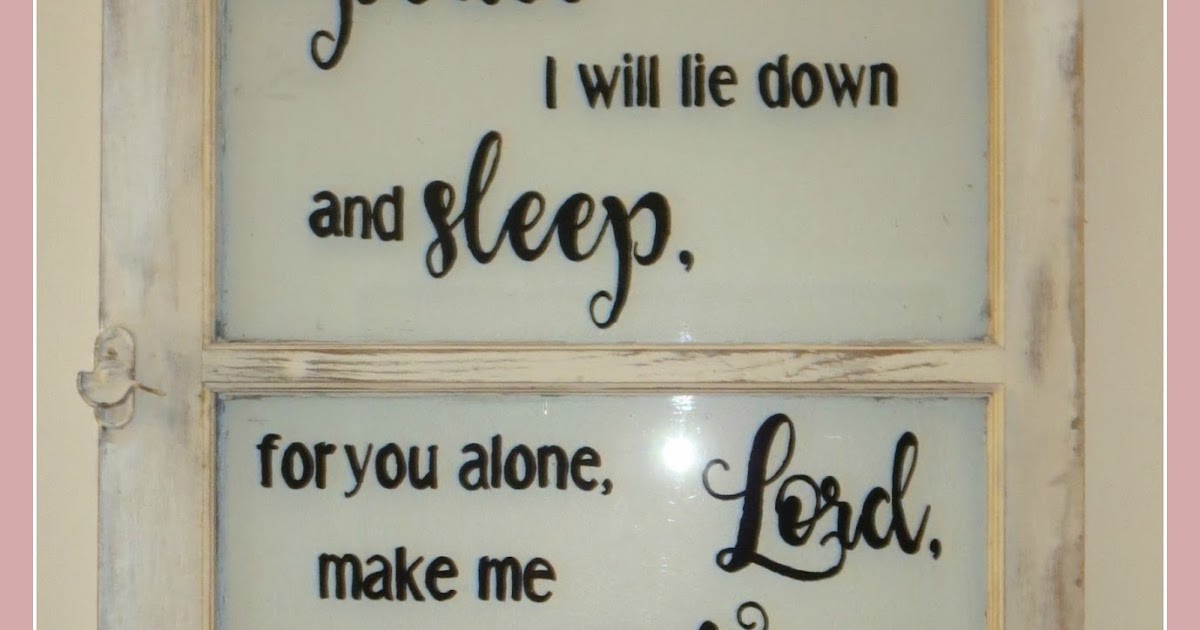 "Wonderfully Made": How to Write or Paint on Glass / Old Window