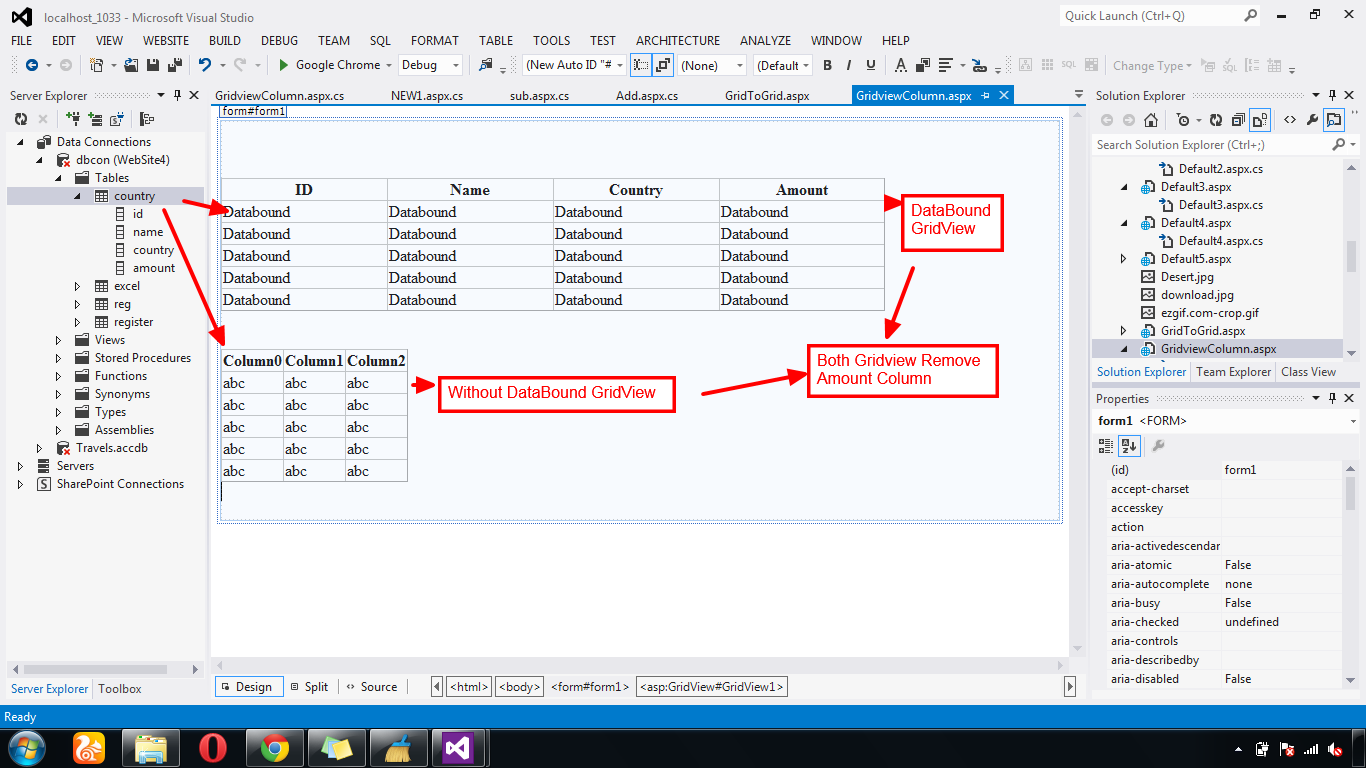 GridView Column Remove or Hide Using RowCreated Event in Asp.Net C# ~ ScreenShotsDrizzles