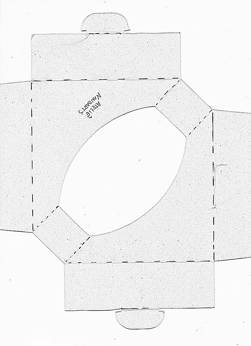 ARTES DA NANDA DA BAHIA : Molde caixa triangular