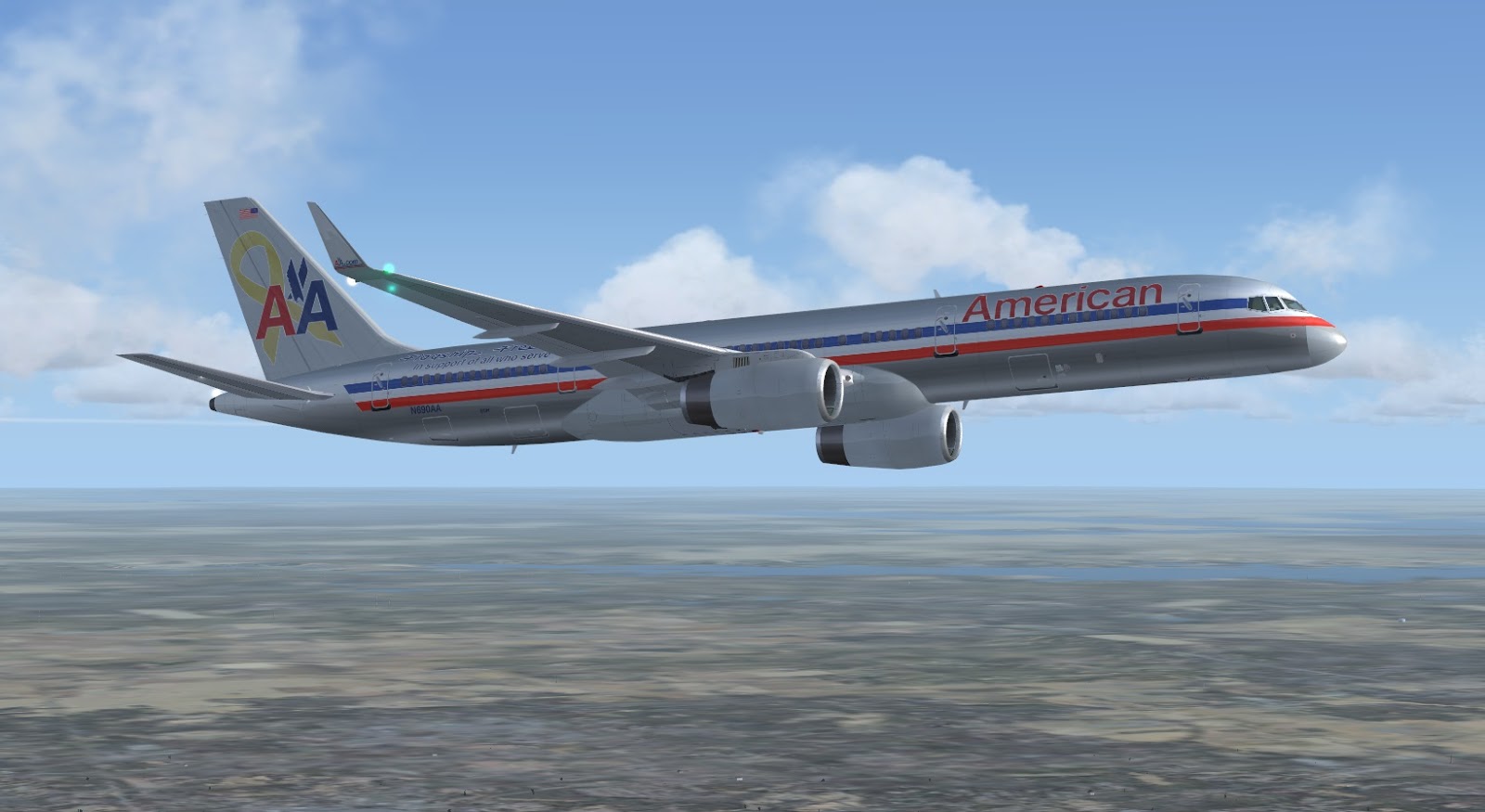 Aviação Arte: Boeing 757-200 American Airlines Posky - Mega Pack