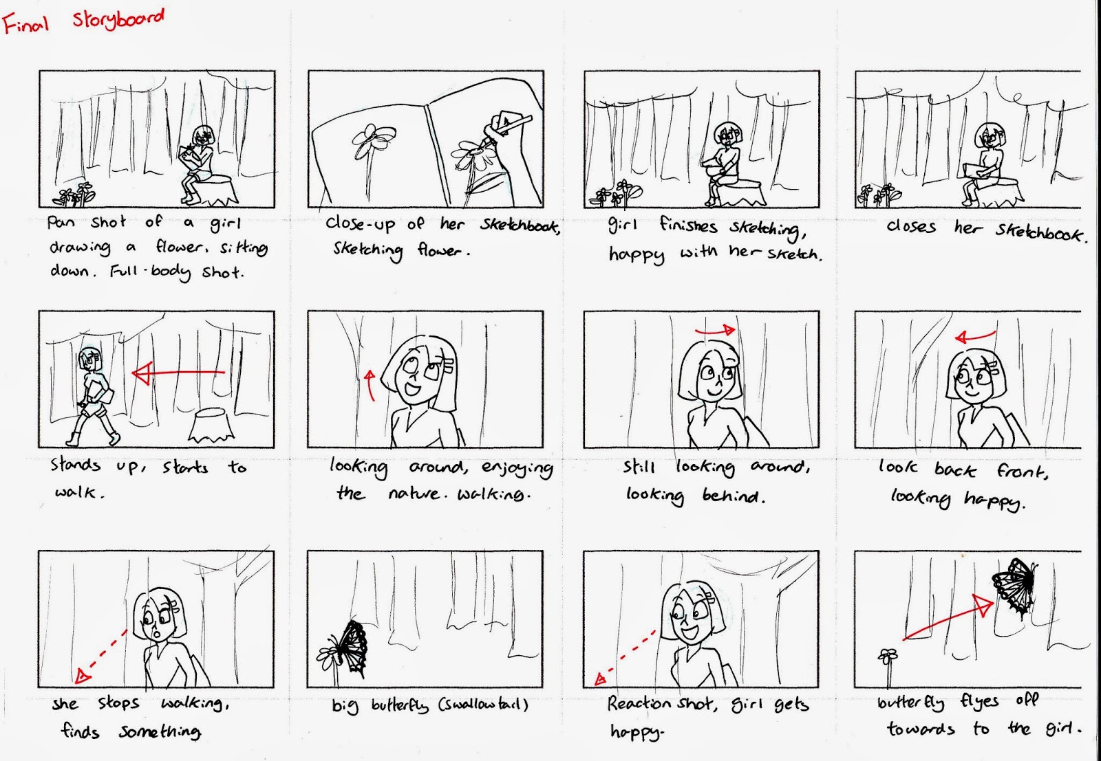 Year 3 Final Project Blog - Miho Yamamoto: Final Storyboard