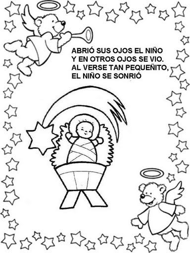 Fichas Infantiles: Libro para colorear de la Navidad