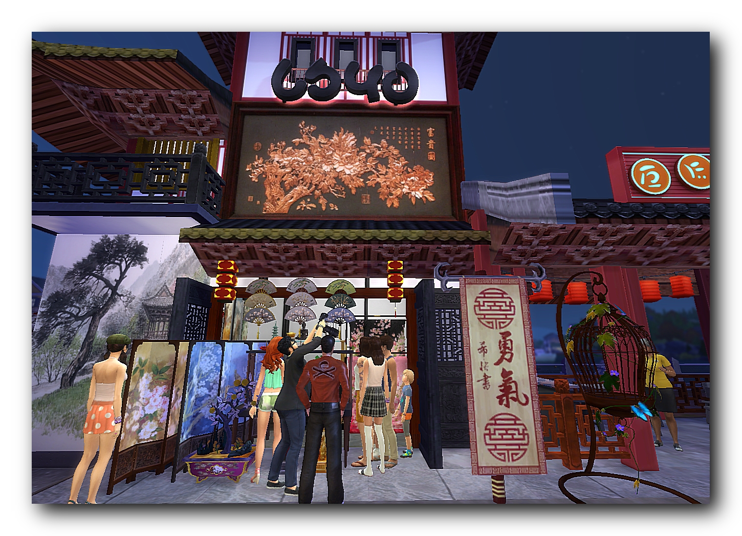 Architectural tricks from Dalila for SIMS 3-4: Shanghai sketches - trade