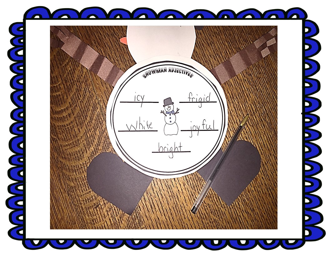 Carolyn's Classroom: Snowman Adjectives Mobile! January Freebie!