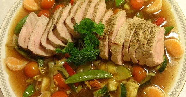 Edels Mat : Svinefilet med grønnsaker & klementin