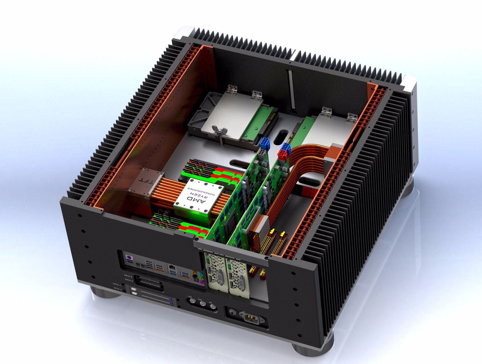 FanlessTech: Insane AMD Threadripper scratch build