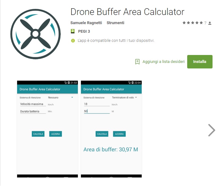 Drone Area Buffer Calculator, App per le operazioni specializzate ENAC ...
