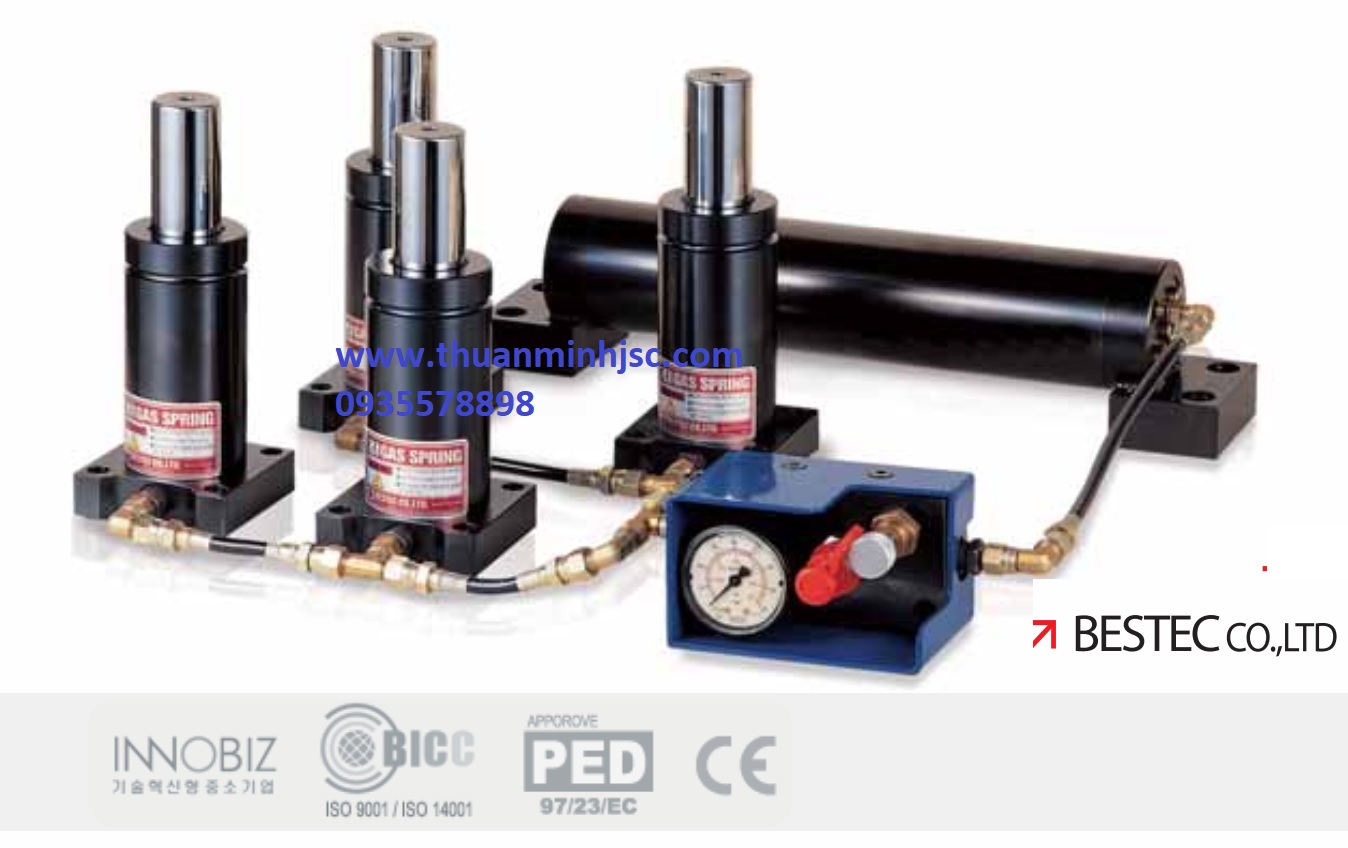 Gas spring ty hơi Bestec Cylinder 2000 Series