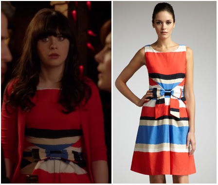 New Girl: Season 1 Episode 22 Jess' Red and Blue Striped Dress | Shop ...