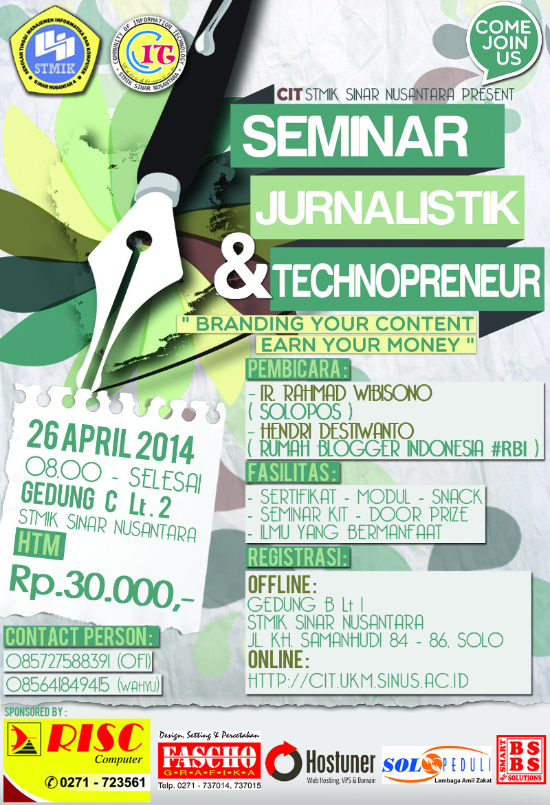 Cik Tomato's blog: Contoh Rundown Acara Seminar