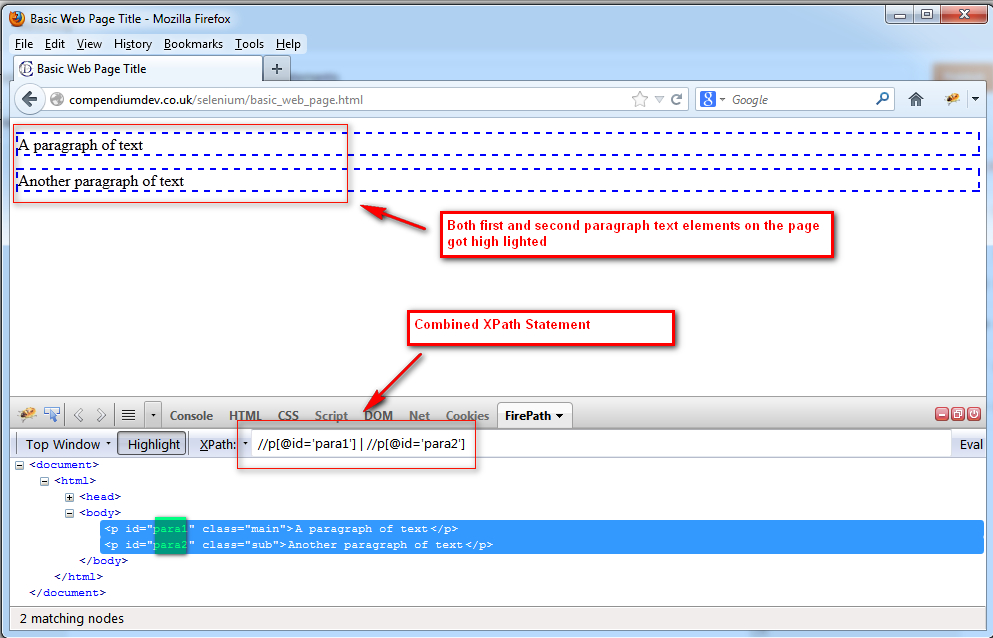 Selenium-By-Arun: 342. Using | to combine XPath Statements