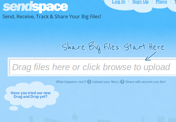 Sendspace: inviare file di grandi dimensioni