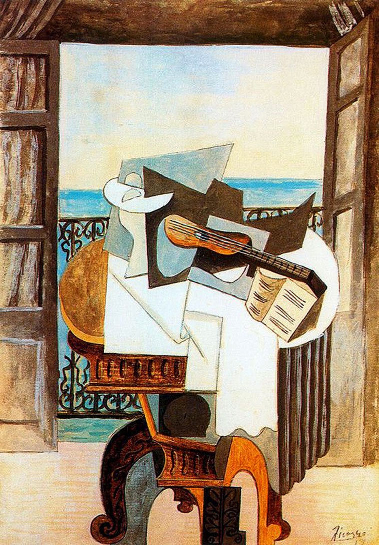 TICMUSart: Table in front of window - Pablo Picasso (1919)