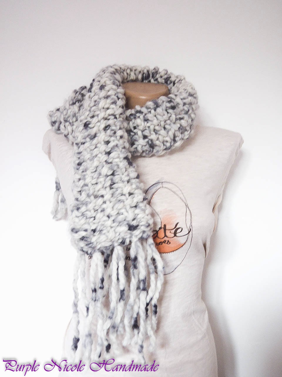 Purple Nicole`s Handmade: Fulare crosetate tricotate handmade