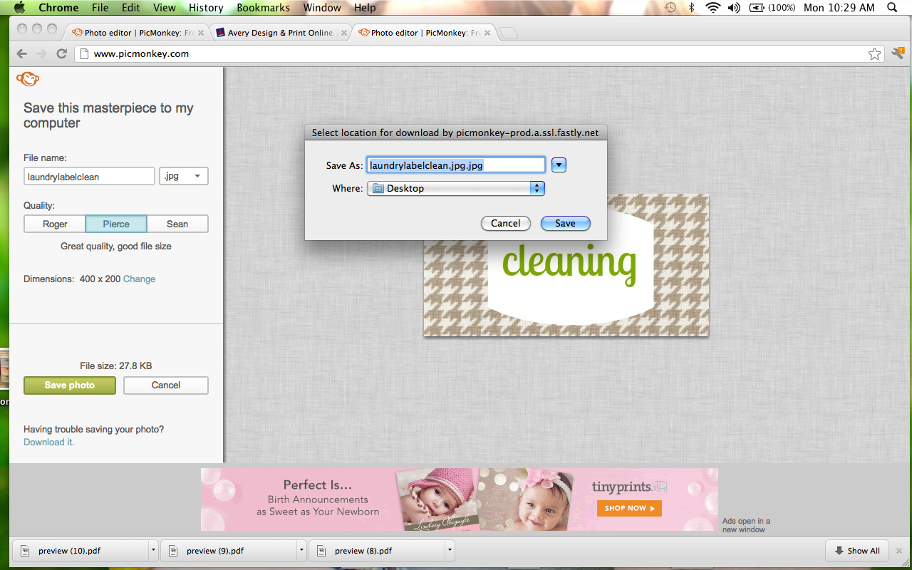 {Jenny Free Style}: DIY custom labels (using picmonkey!)