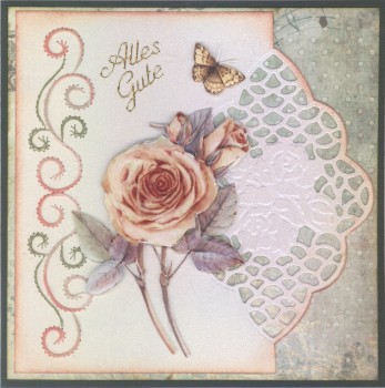 Anns Paper Art: Stitching combined with Die Cutting