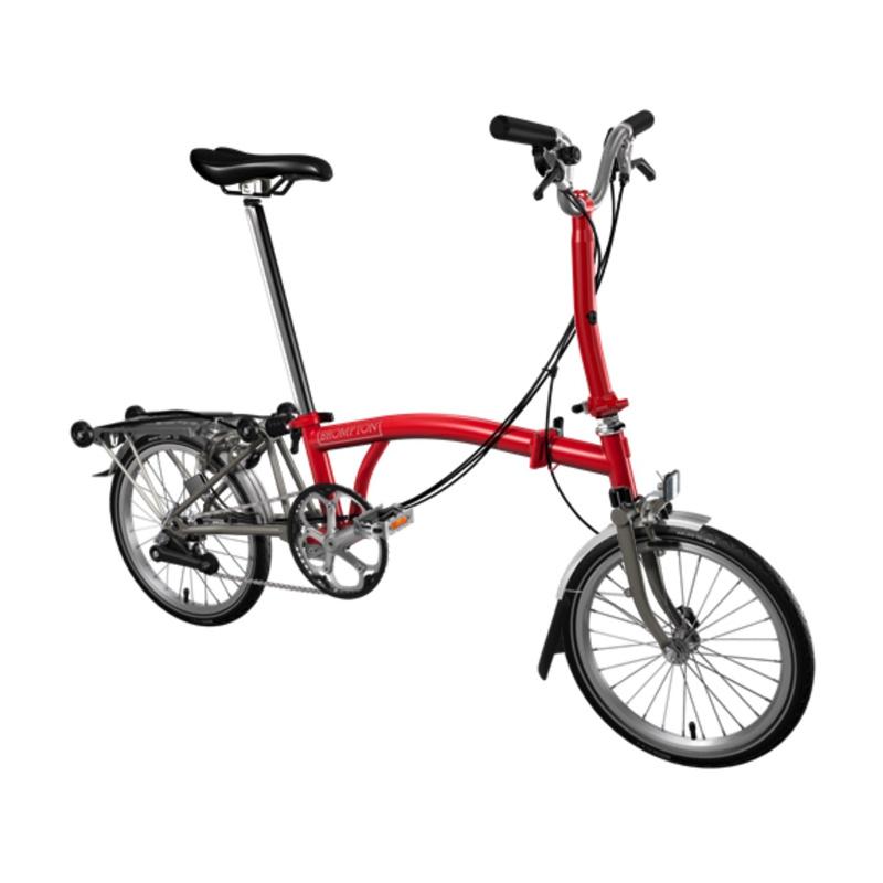 Jual Sepeda Lipat Brompton M6RX 2017 - Titanium.Red./ Raw Lacquer. Rp ...