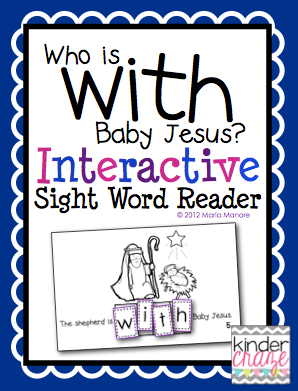 Classroom Freebies Too: Nativity Interactive Sight Word Reader