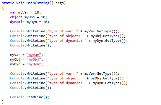C Is Easy Var Vs Object Vs Dynamic