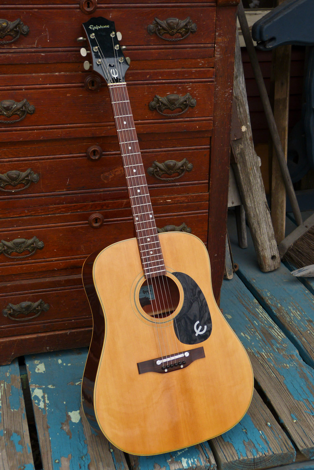 1972 Epiphone FT-145 Dreadnought Guitar