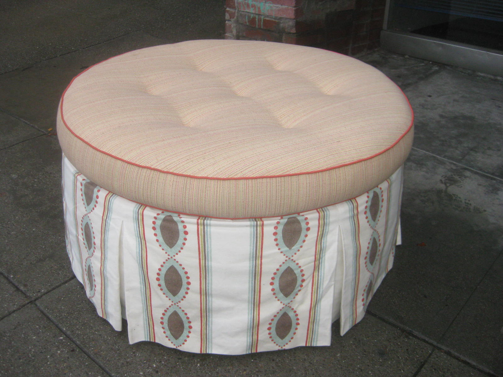 UHURU FURNITURE & COLLECTIBLES: SOLD - Large Hassock - $40