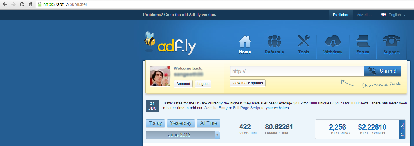 Sabernova: AdFly banned in India -- Here's How to Bypass it!