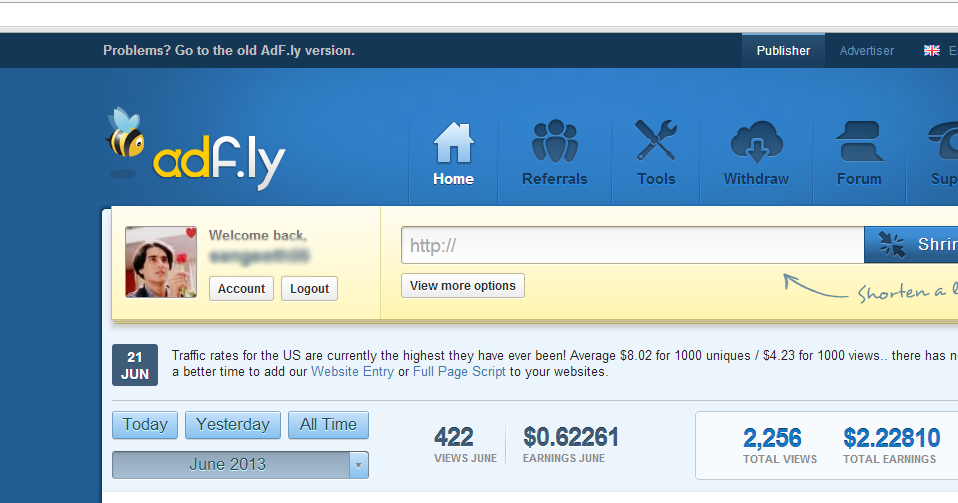Sabernova: AdFly banned in India -- Here's How to Bypass it!