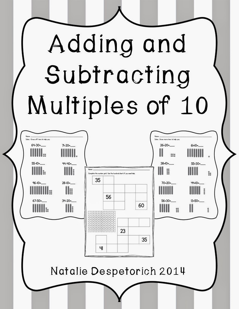 Adding And Subtracting Multiples Of 10 The Neat And Tidy Classroom