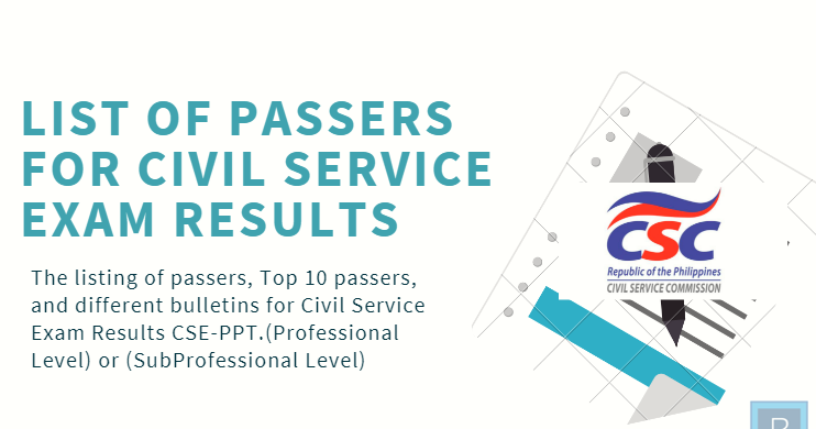 List Of Passers For Civil Service Exam Results CSE-PPT March 2019 ...