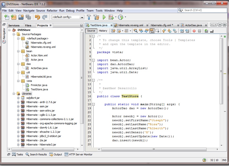 CRUD Hibernate 3 con Sql Server 2008 en NetBeans - Parte I.- Configuracion ~ Desarrollo java ...