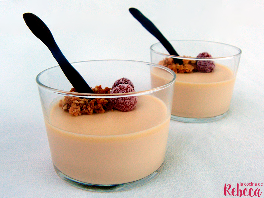 La cocina de Rebeca: Panacota (panna cotta) de chocolate rubio