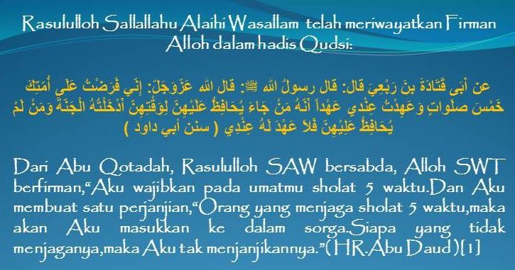 Amalia Islam : Menjaga Shalat lima waktu Surga Janji Allah