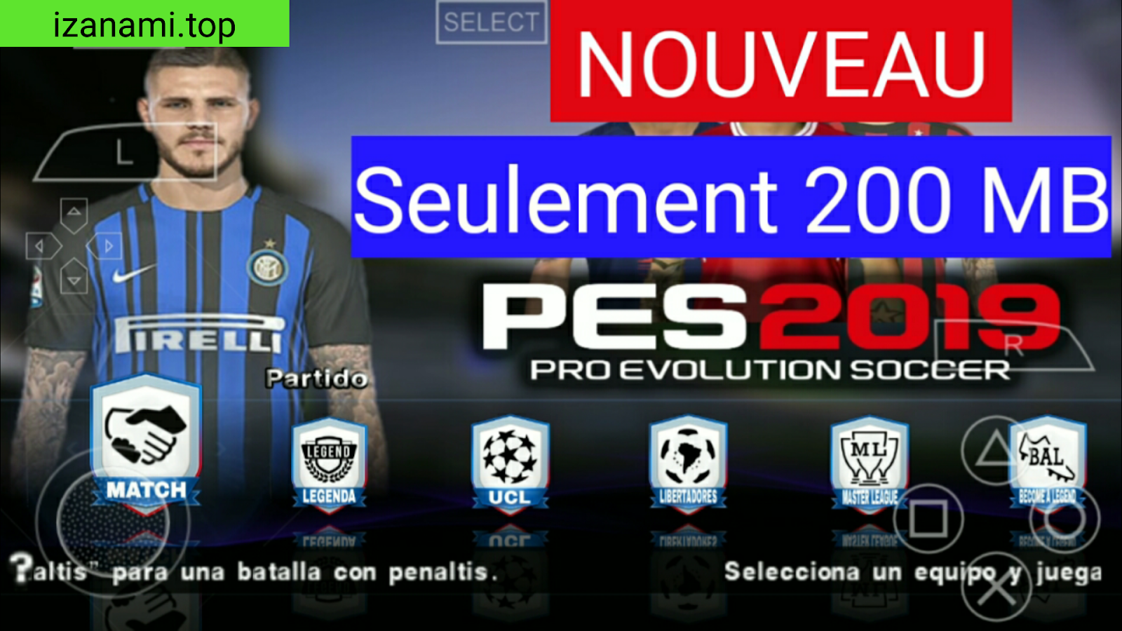 [200MB] Télécharger PES 2019 PPSSPP Version Android Meilleur graphique ...
