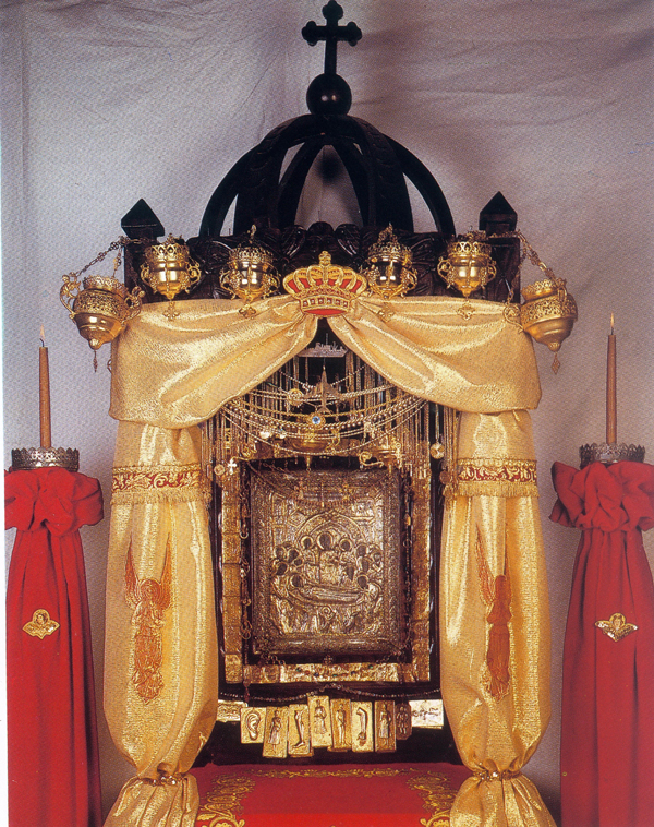 Myrrh Streaming Icon of the Dormition of the Theotokos ("Panagia Malevi ...