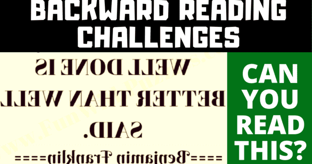 Reading Backwards Test