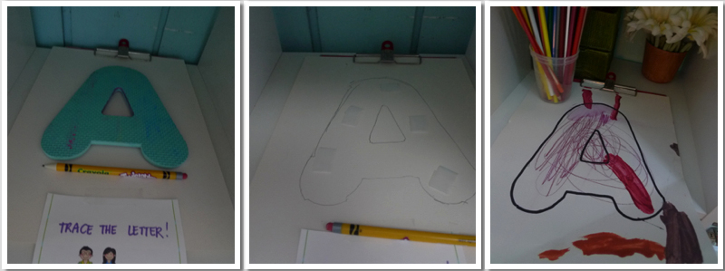 DIY Corporate Mom: Leave-Behind: Beginner Tracing Tray