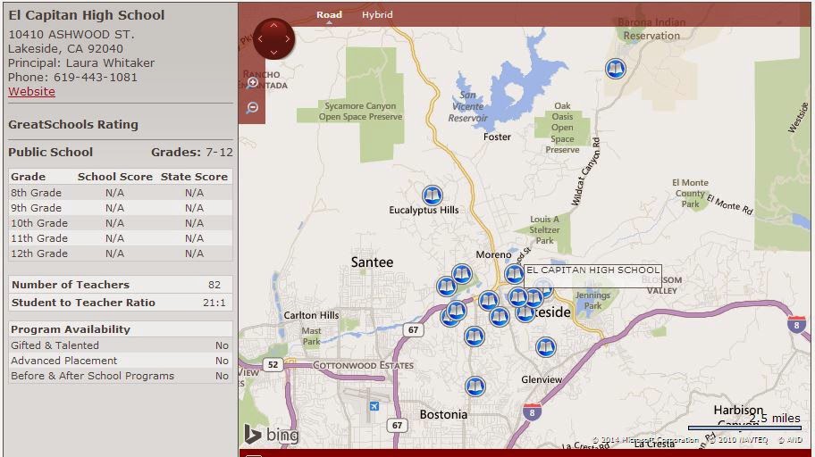 El Cap High School Map at Doris Whitfield blog