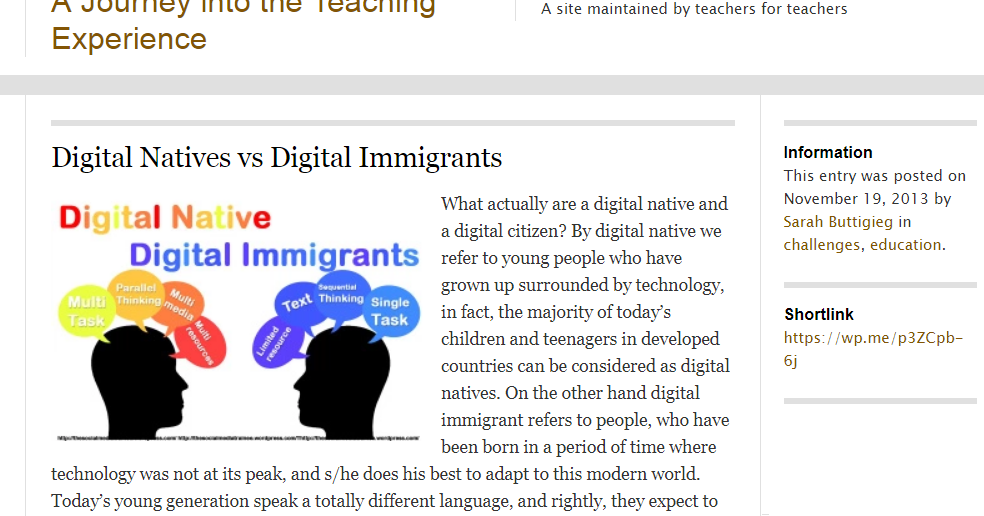 Today's Students Are Digital Natives: A Myth