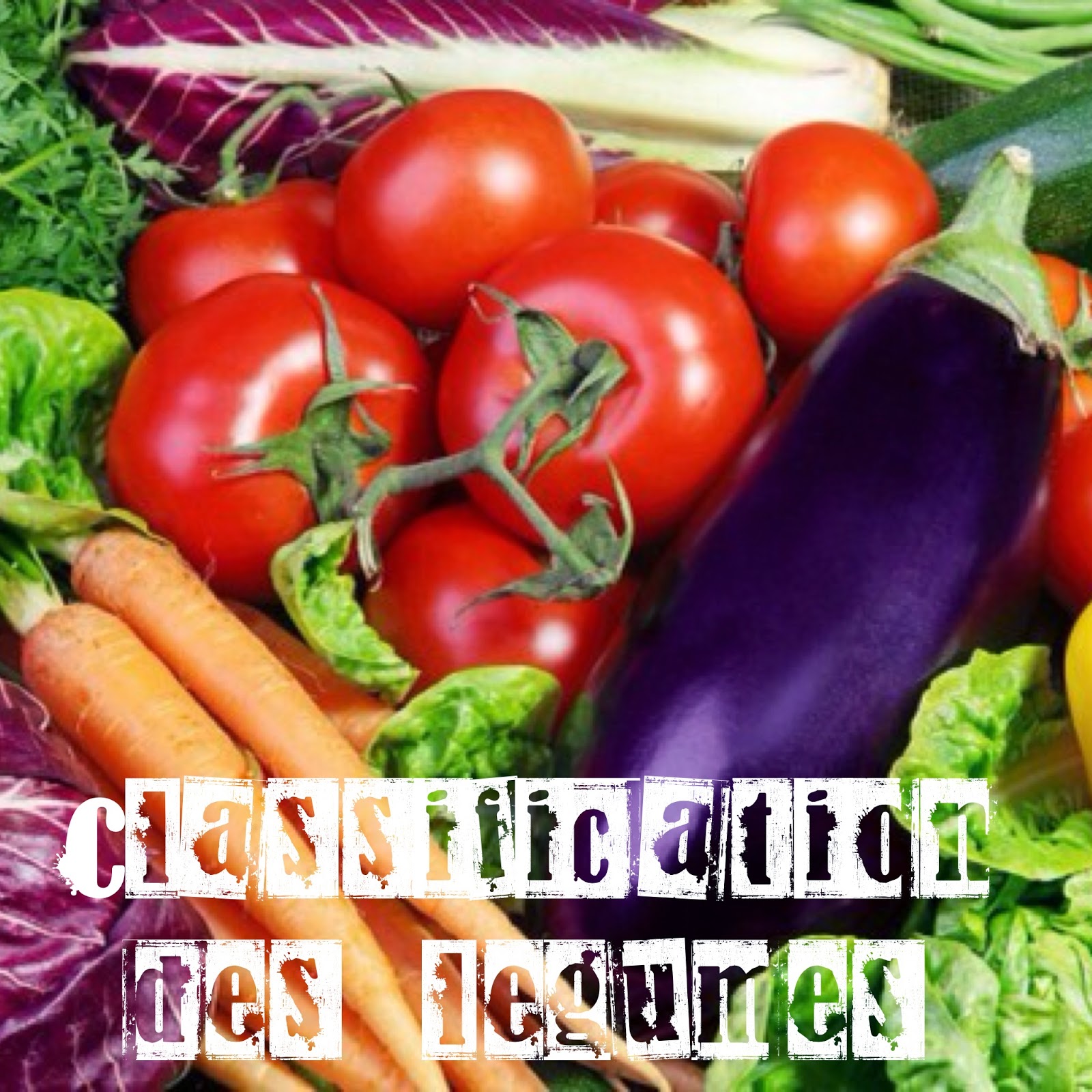 Bien Plus Que 5 Fruits Et Légumes: Classification des légumes