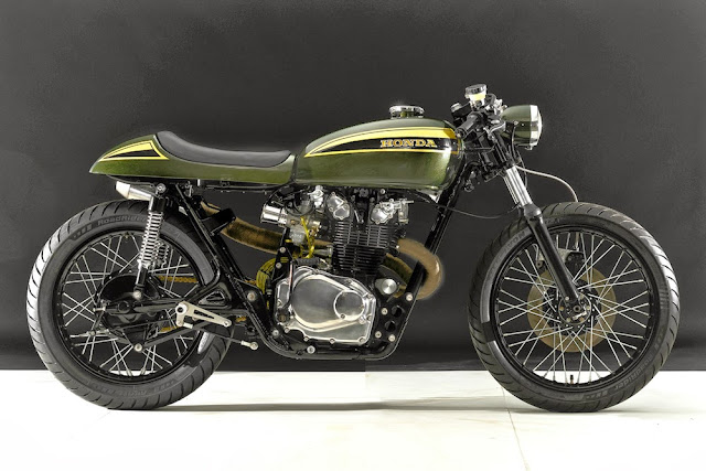 For Motorcycle fans: 1973 Honda CB450 Cafe Racer