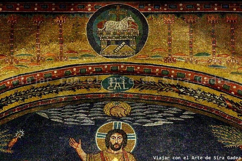 El ábside de la basílica de santa Práxedes en Roma