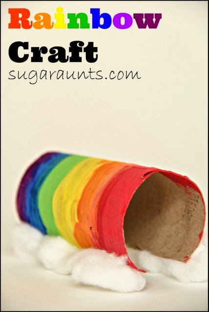 Rainbow Cardboard Tube Craft - The OT Toolbox